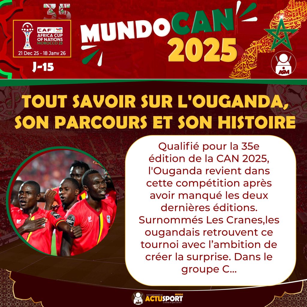 CAN 2025 : Tout savoir sur l'Ouganda, son parcours et son histoire - Actu Sport Mundo